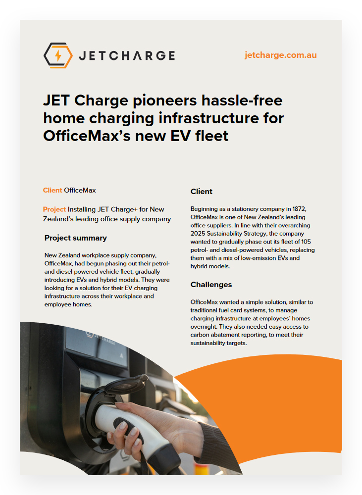 OfficeMax EV Fleet Charging Solutions | JET Charge